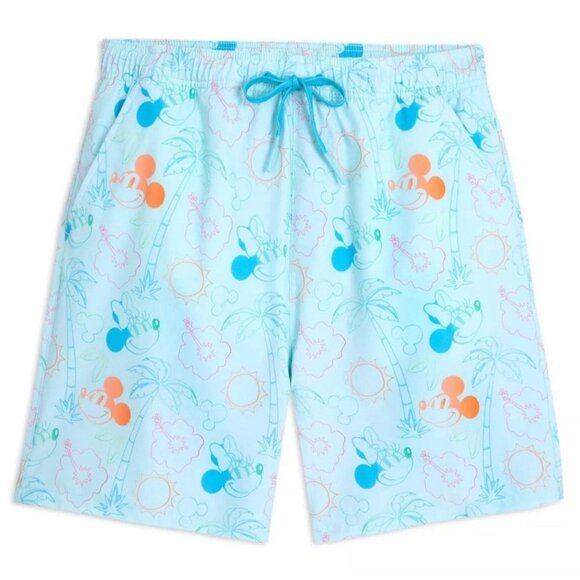 Disney | Swim | New Disney Mickey Mouse Tropical Swim Trunks Disney ...
